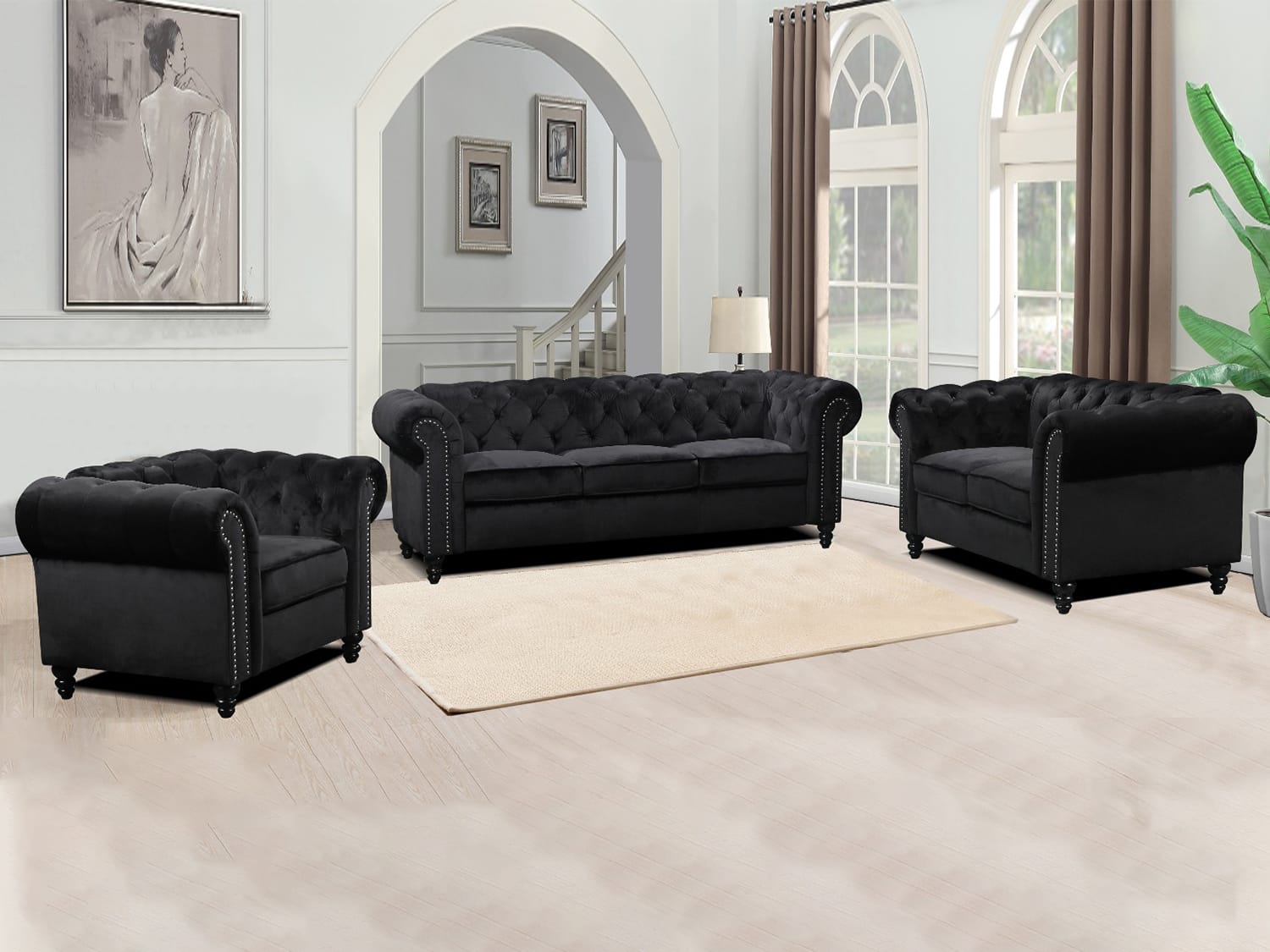 beatrix black | Agape Furniture