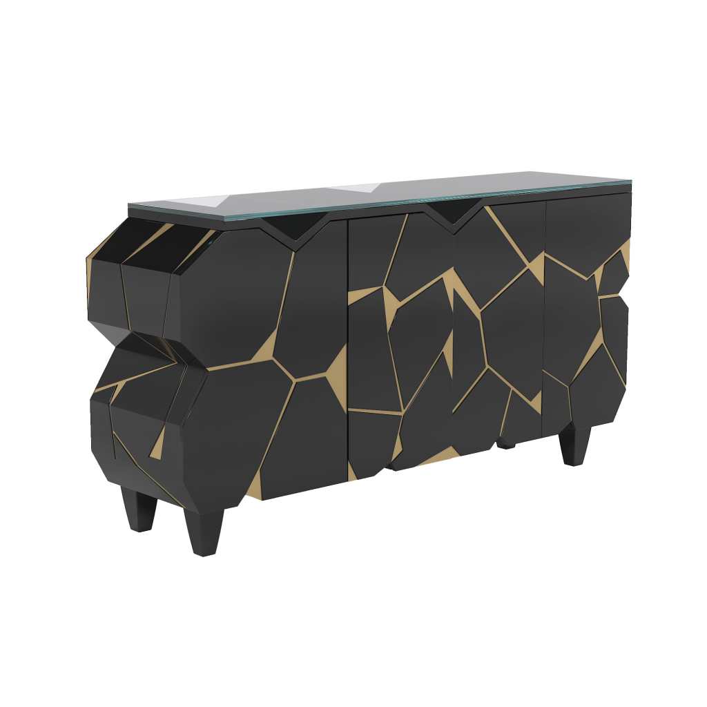 Geometric Hand-made Buffet Table | Agape Furniture