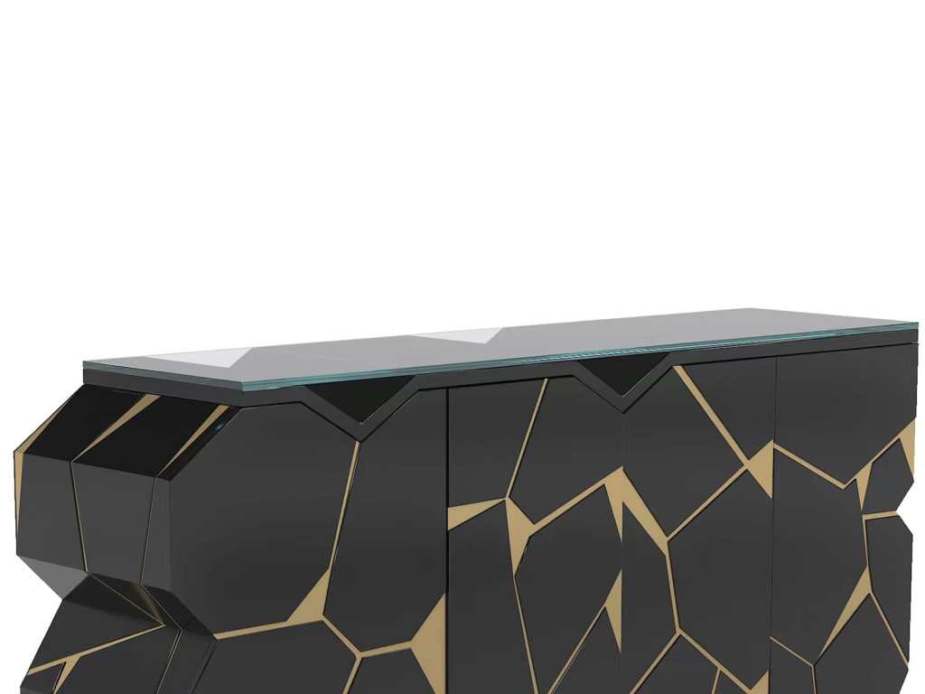 Geometric Hand-made Buffet Table | Agape Furniture