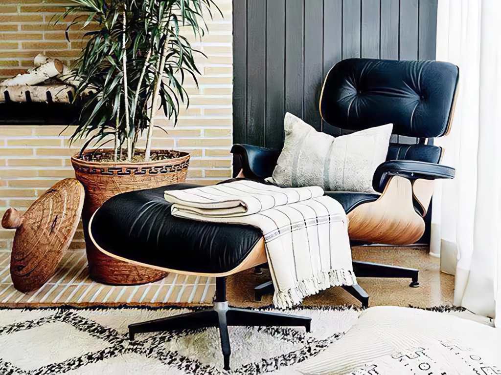 Eames Replica premium Leather Lounge Chair&Ottoman | Agape Furniture