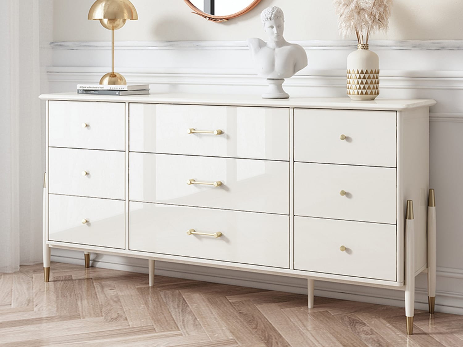 Star TV Unit 200cm with LED lighting | Agape Furniture