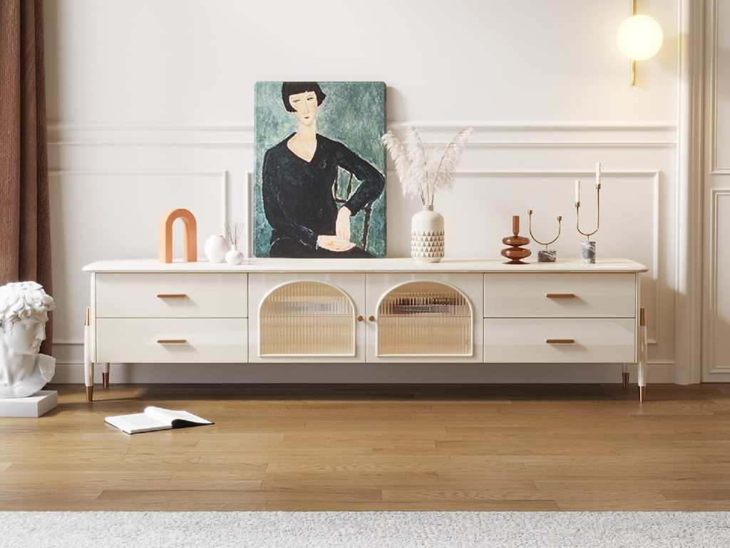 Star TV Unit 200cm with LED lighting | Agape Furniture