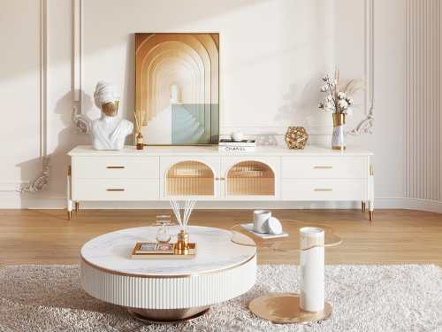 Star TV Unit 200cm with LED lighting | Agape Furniture