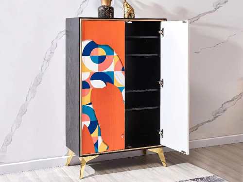 Elephant 2 Door Cabinet | Agape Furniture