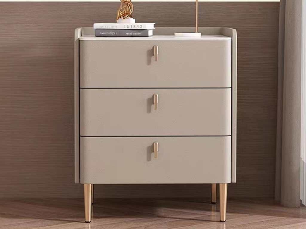 Widy Sintered Stone Top Bedside Table | Agape Furniture