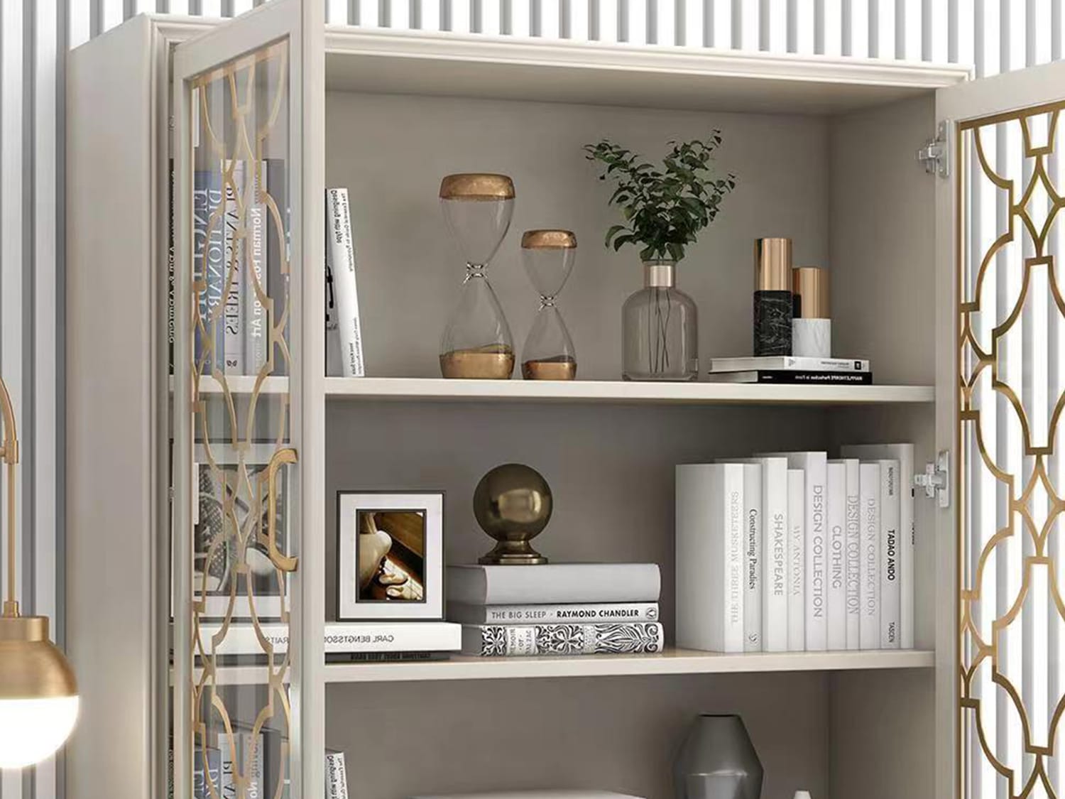 Stuart Book Shelf with storage | Agape Furniture