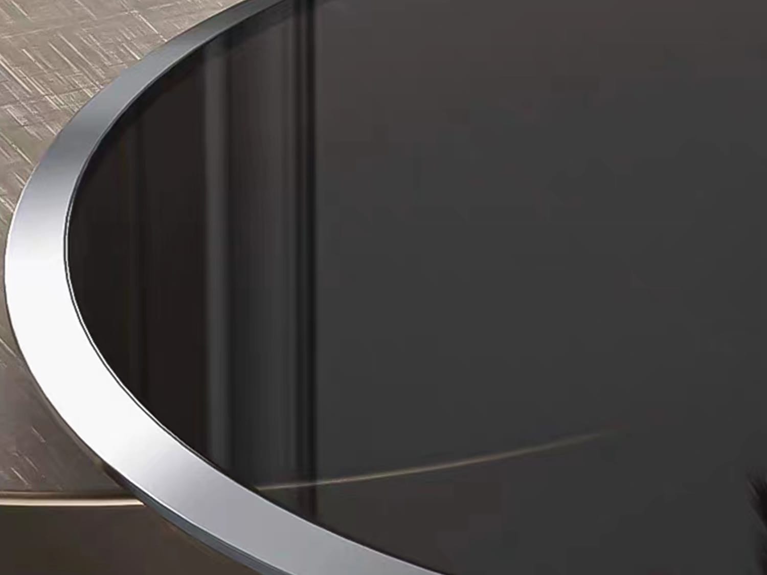 Forster Round Nesting Tempered Glass with Iron Base Coffee Table Set ...