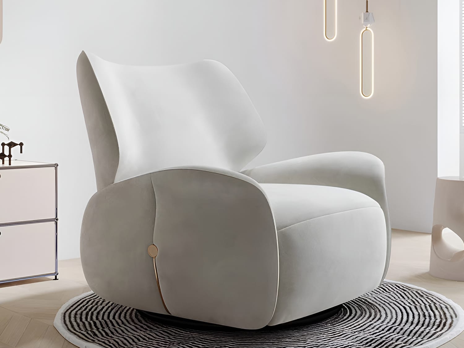 Buxton 30° Rocking & 360° Swivel Electric Recliner with USB Charger ...