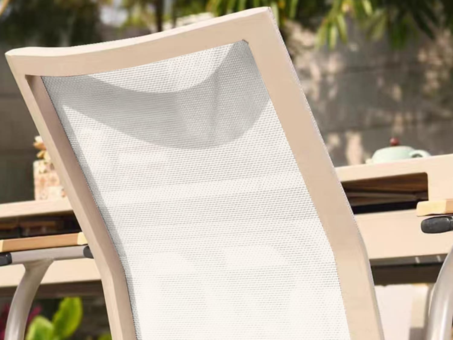 ROTO Outdoor Textilene with Aluminium Frame Dining Chair | Agape Furniture