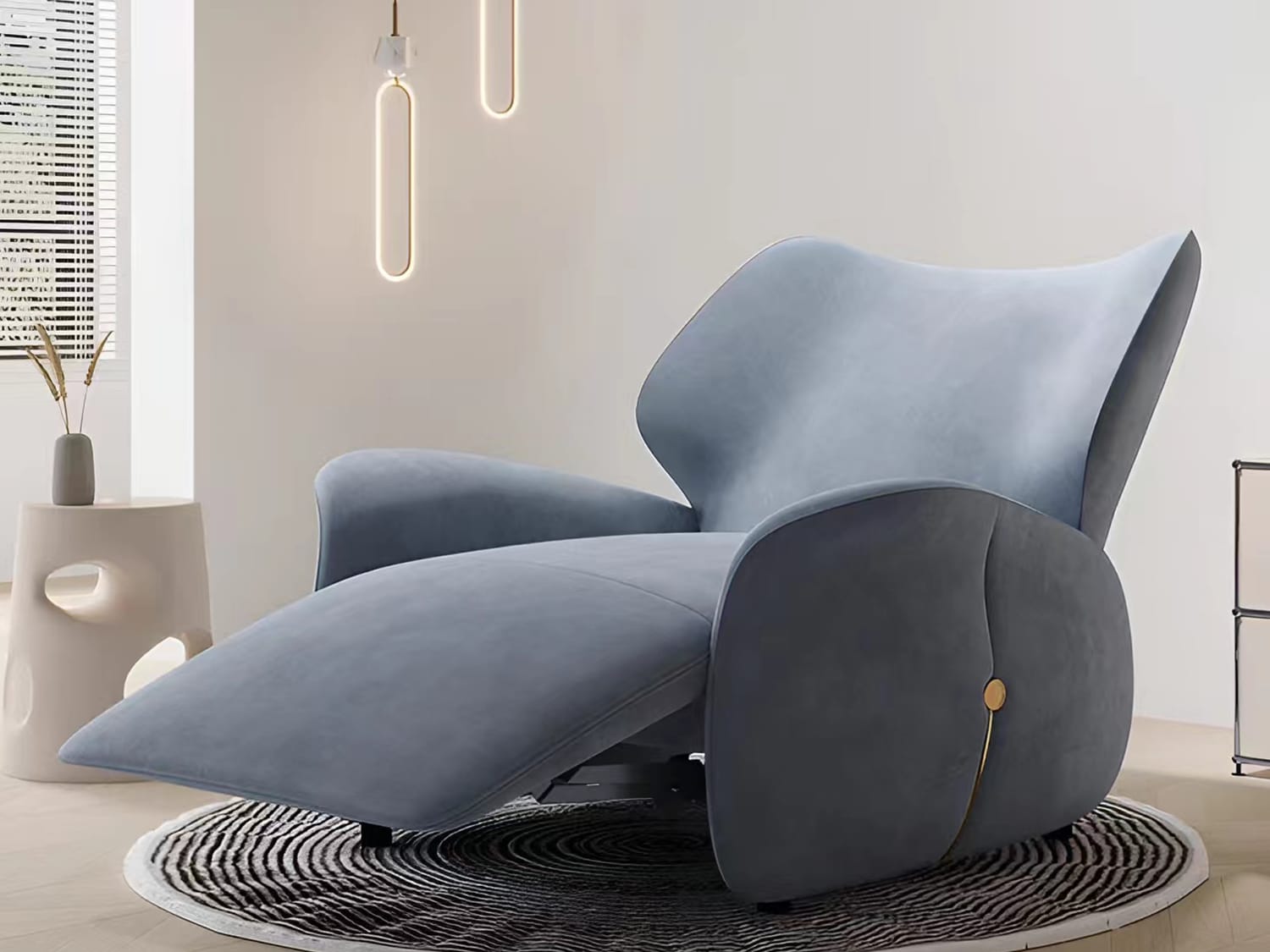 Buxton 30° Rocking & 360° Swivel Electric Recliner with USB Charger ...