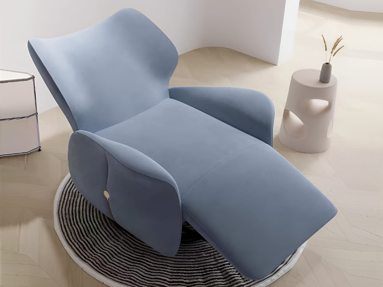 Buxton 30° Rocking & 360° Swivel Electric Recliner with USB Charger ...