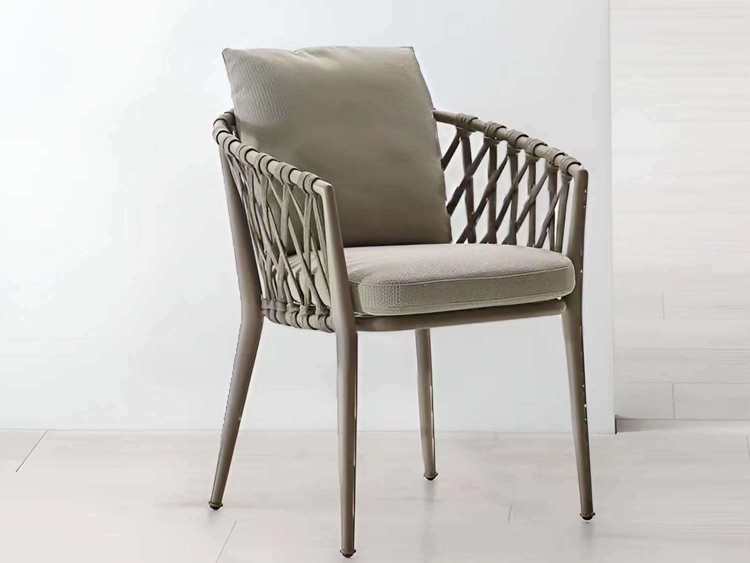 Rennie Rope with Aluminium Frame Outdoor Dining Chair | Agape Furniture