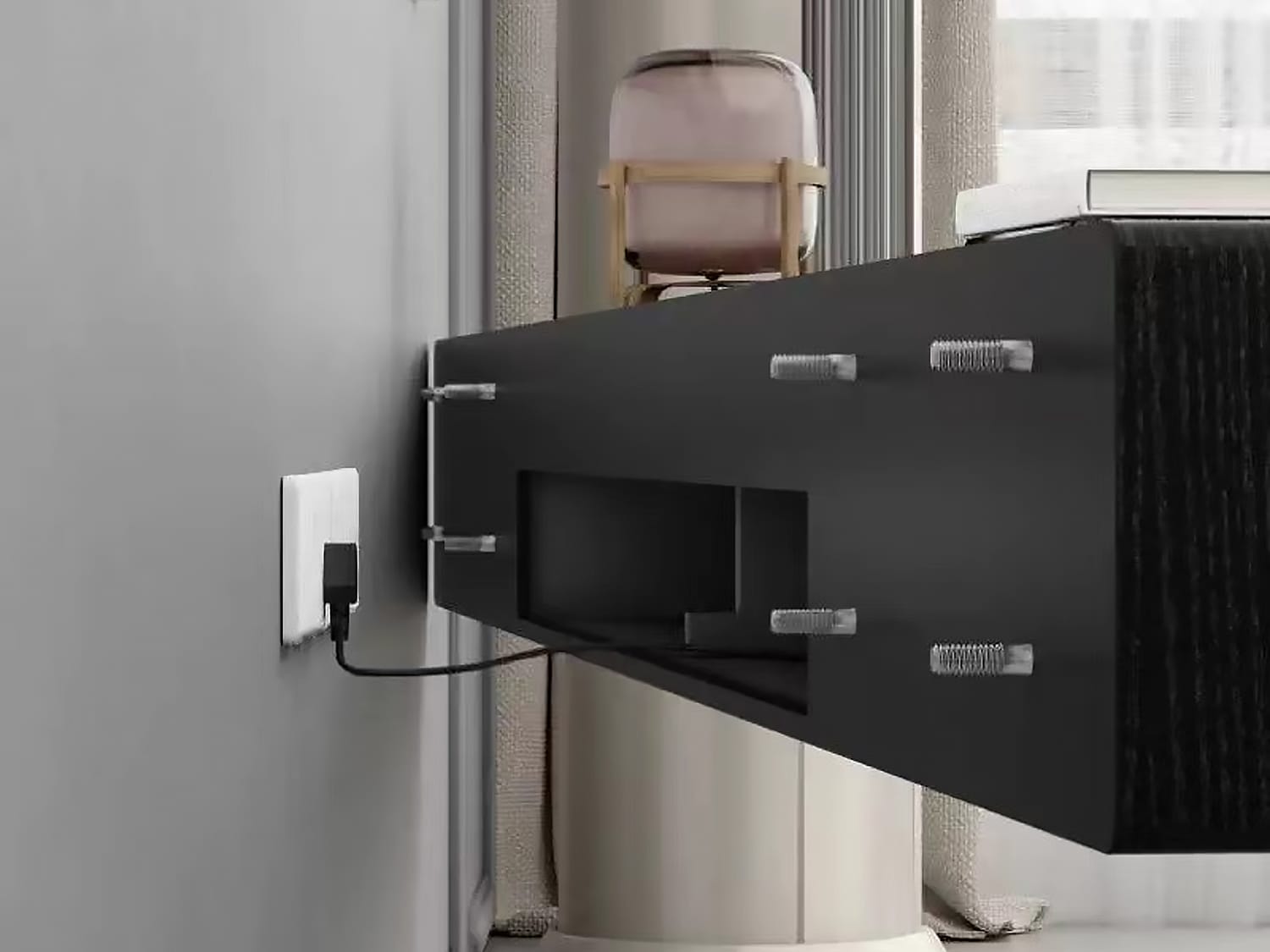 Chester 2M TV Unit With 3 Drawers-Black/Walnut/White&Walnut | Agape ...