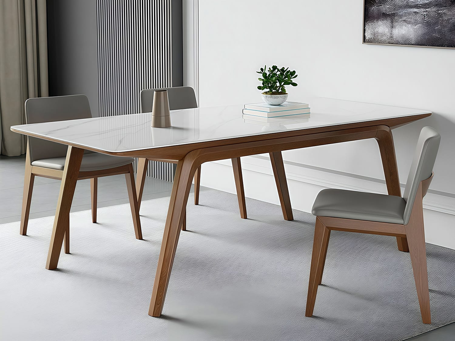Farmville Harabai Sintered Stone Dining Table-140/160/180CM | Agape ...