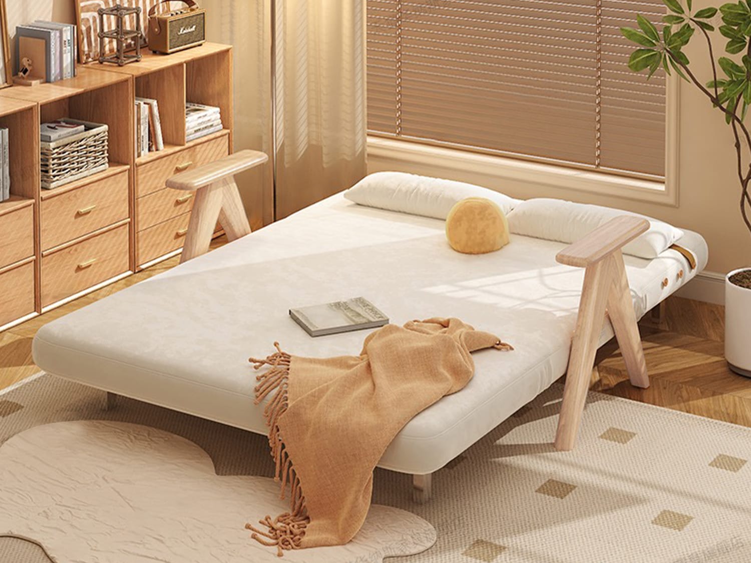 Cobar Folding Design Extension Sofa Bed With Armrest-170CM | Agape ...