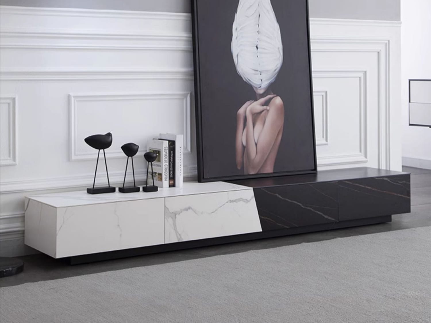 Perth Sintered Stone Modern Design TV Unit | Agape Furniture