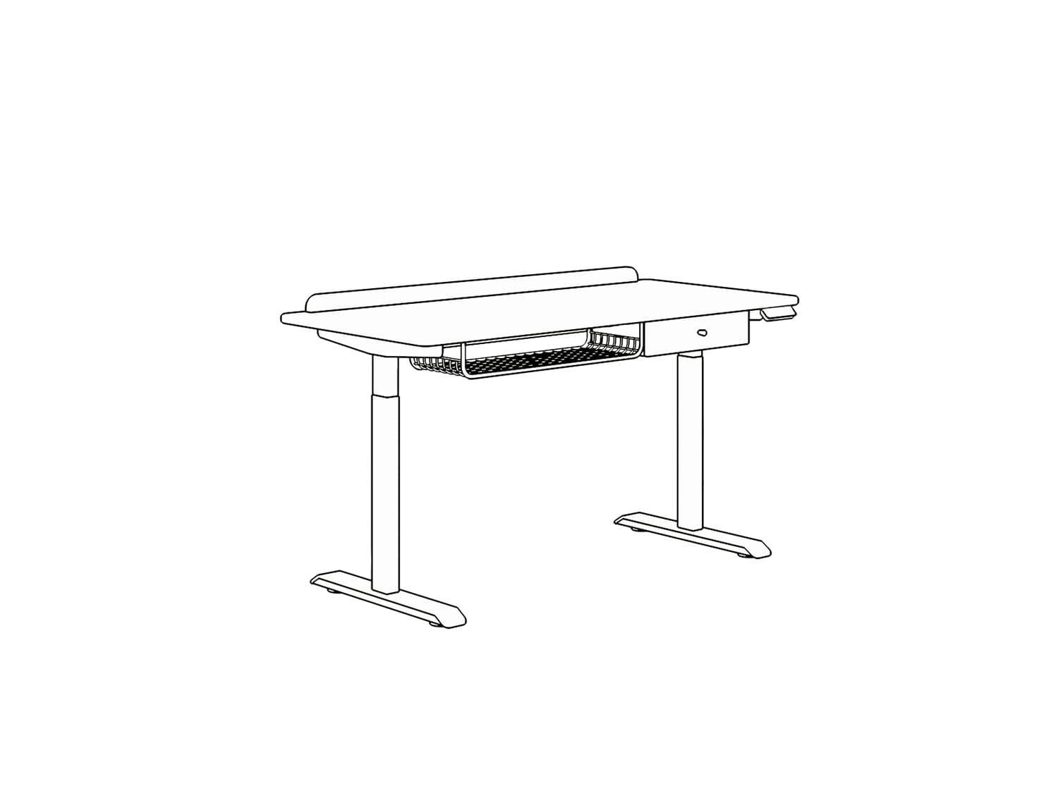 Furner Electric adjustable office / study table -120CM/140CM | Agape ...