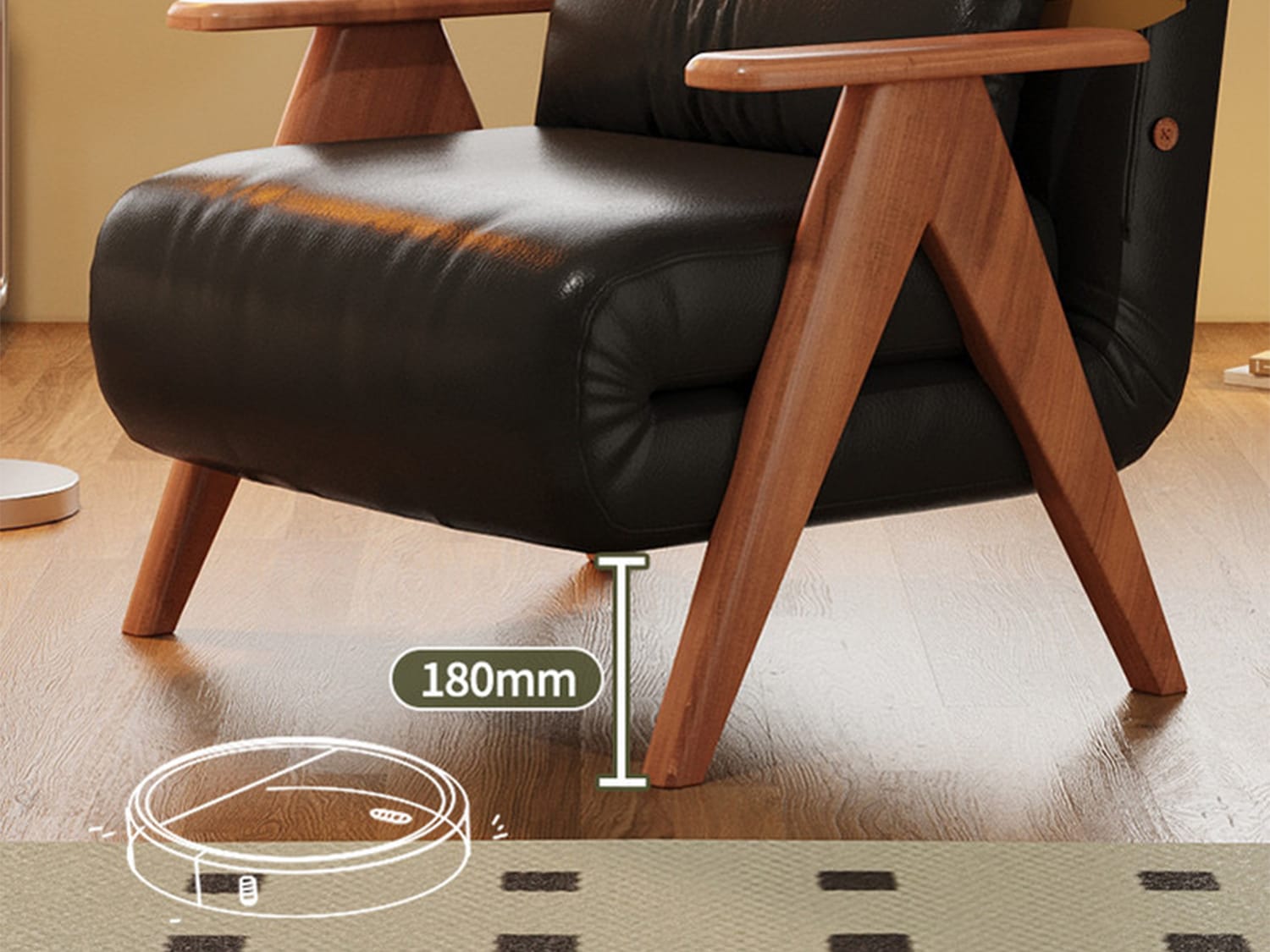 Burra Folding Design Extension Single Sofa Bed adjustable back cushion ...