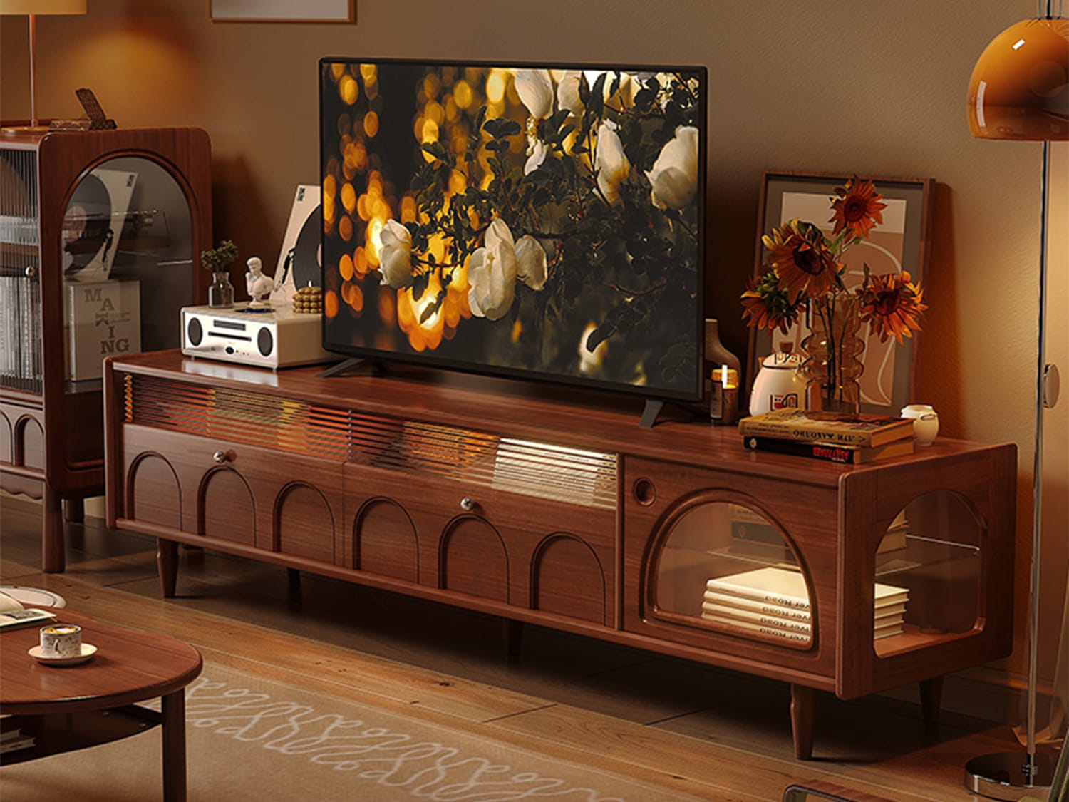 Prairie Modern Storage TV Unit-180CM/200CM | Agape Furniture