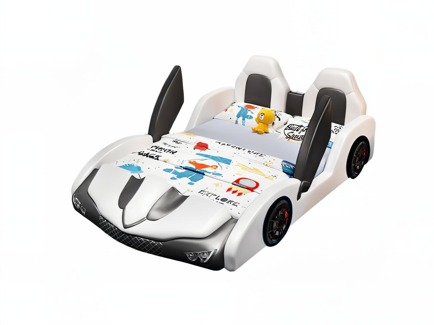 Truro Creative design CARS Bluetooth Speaker Kid’s Bed Frame-Single ...