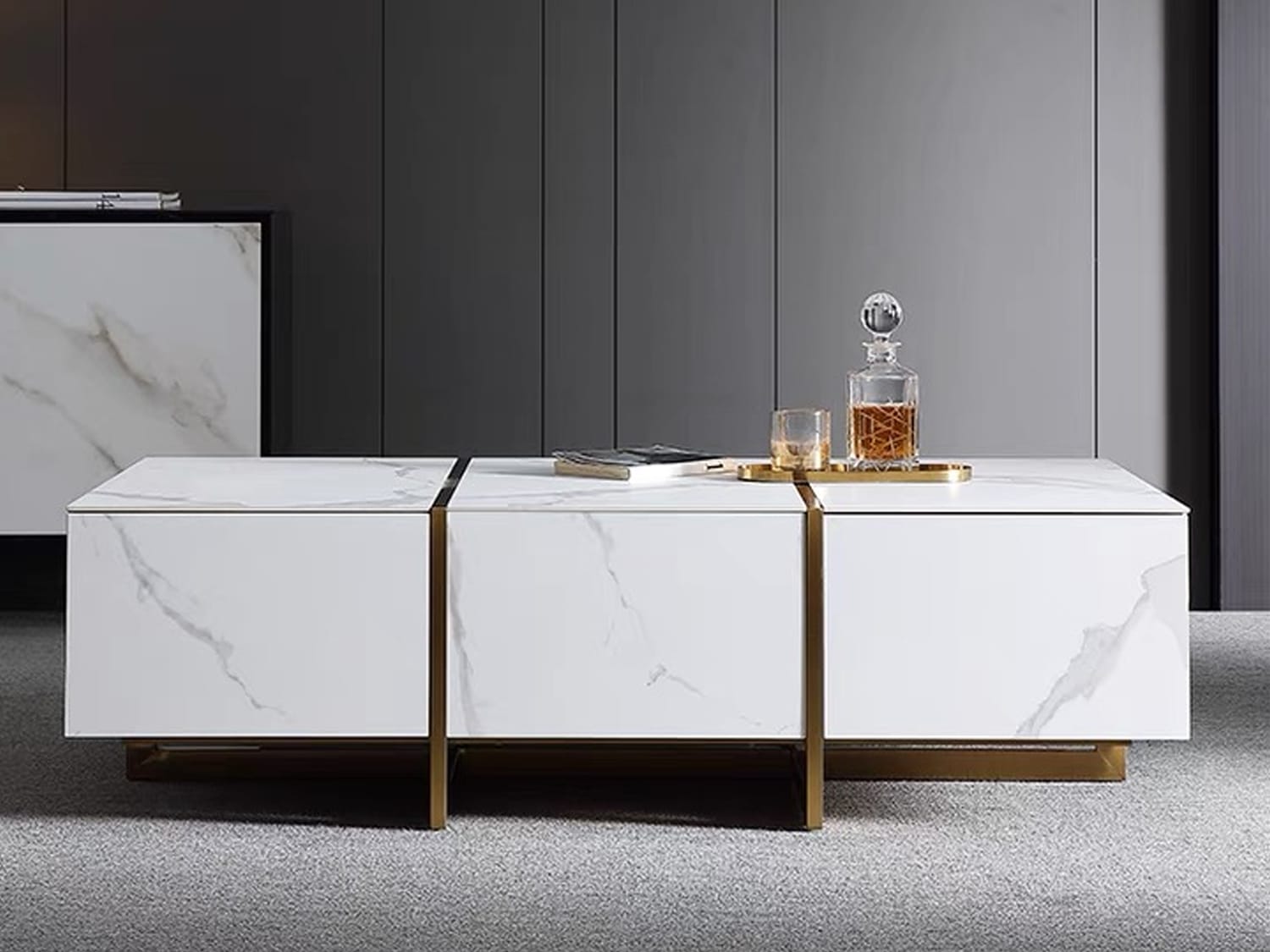 Aurukun Modern Sintered stone Coffee Table | Agape Furniture