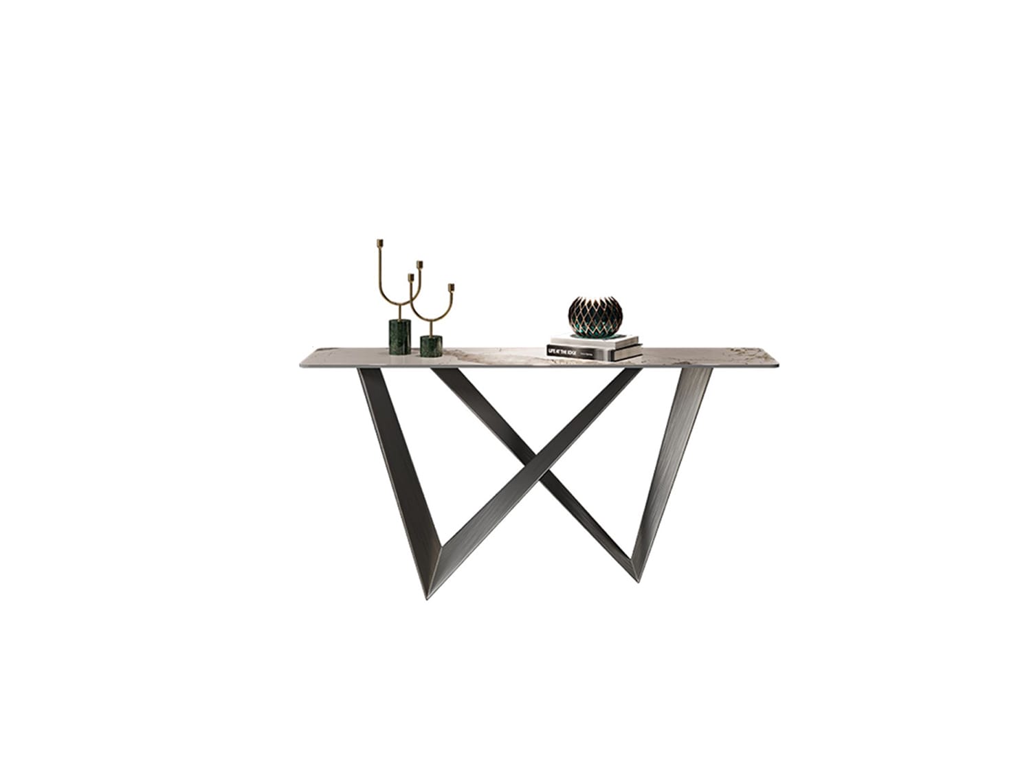 Miles Sintered Stone Top Console Table-120CM/140CM/160CM | Agape Furniture