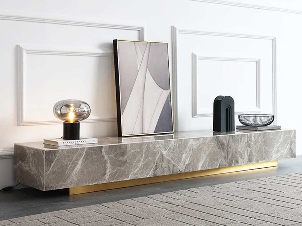 Aurukun Modern Sintered stone TV Unit-180CM/200CM/220/240CM | Agape ...