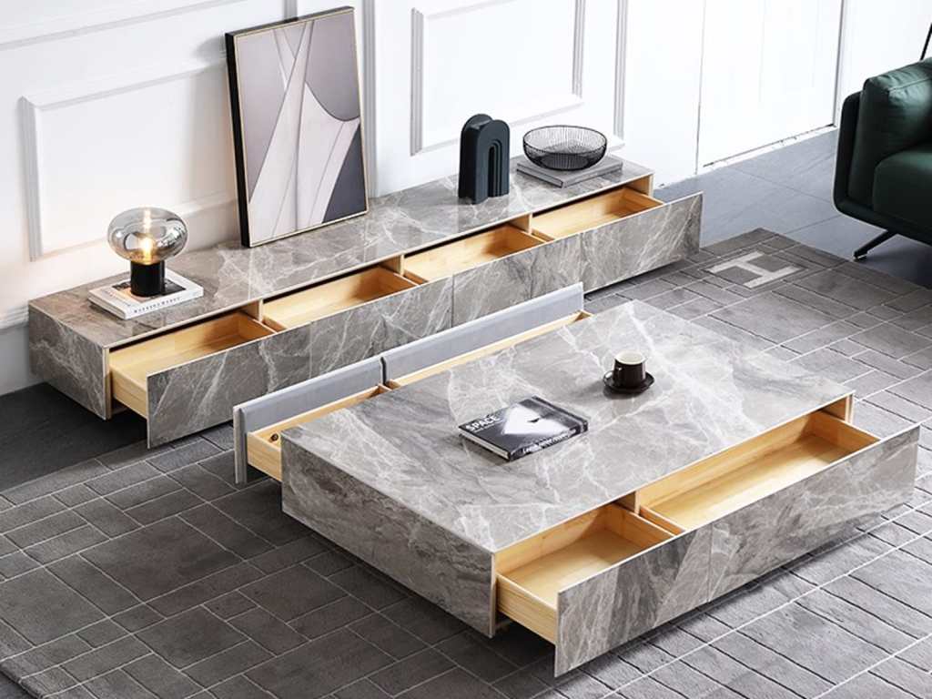 Aurukun Modern Sintered stone Coffee Table | Agape Furniture