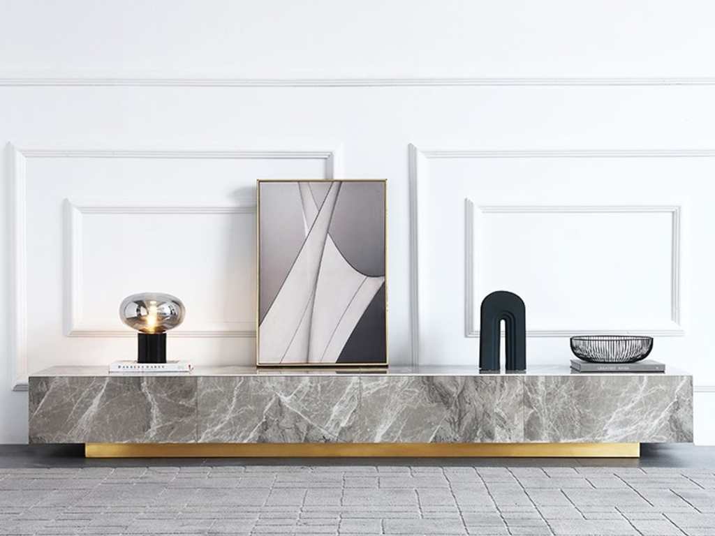 Aurukun Modern Sintered stone TV Unit-180CM/200CM/220/240CM | Agape ...