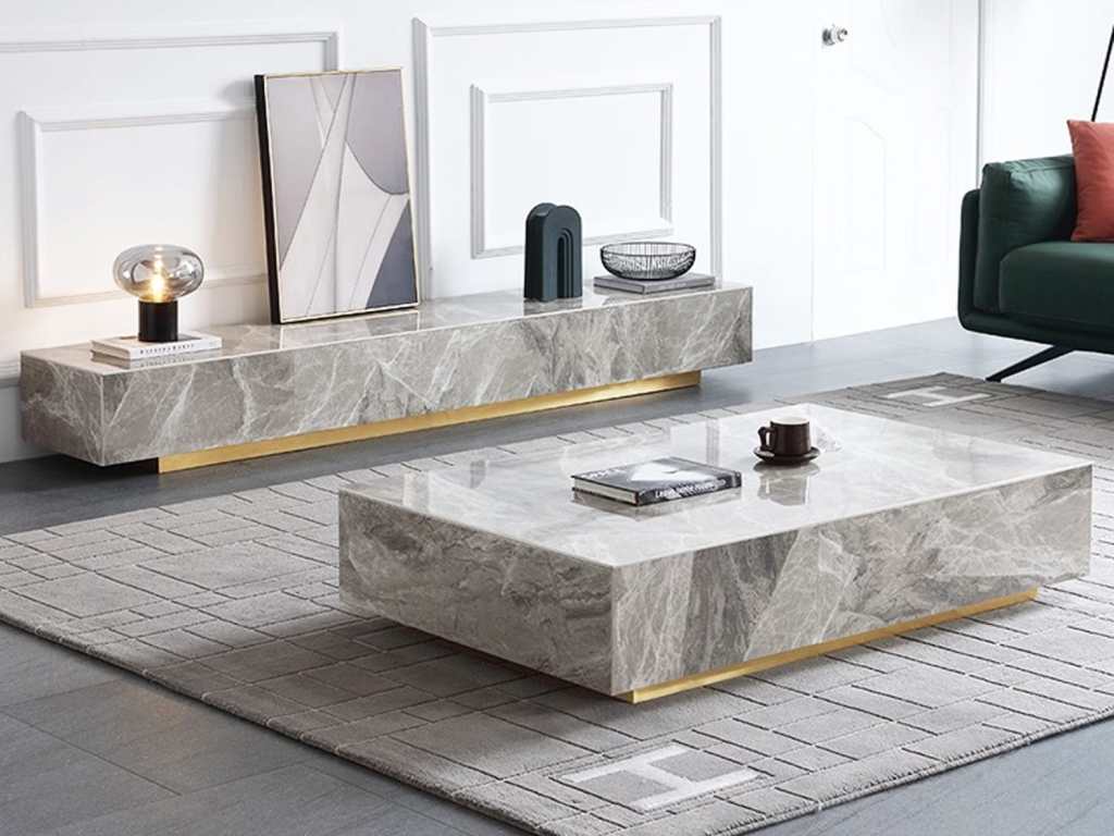 Aurukun Modern Sintered stone Coffee Table | Agape Furniture