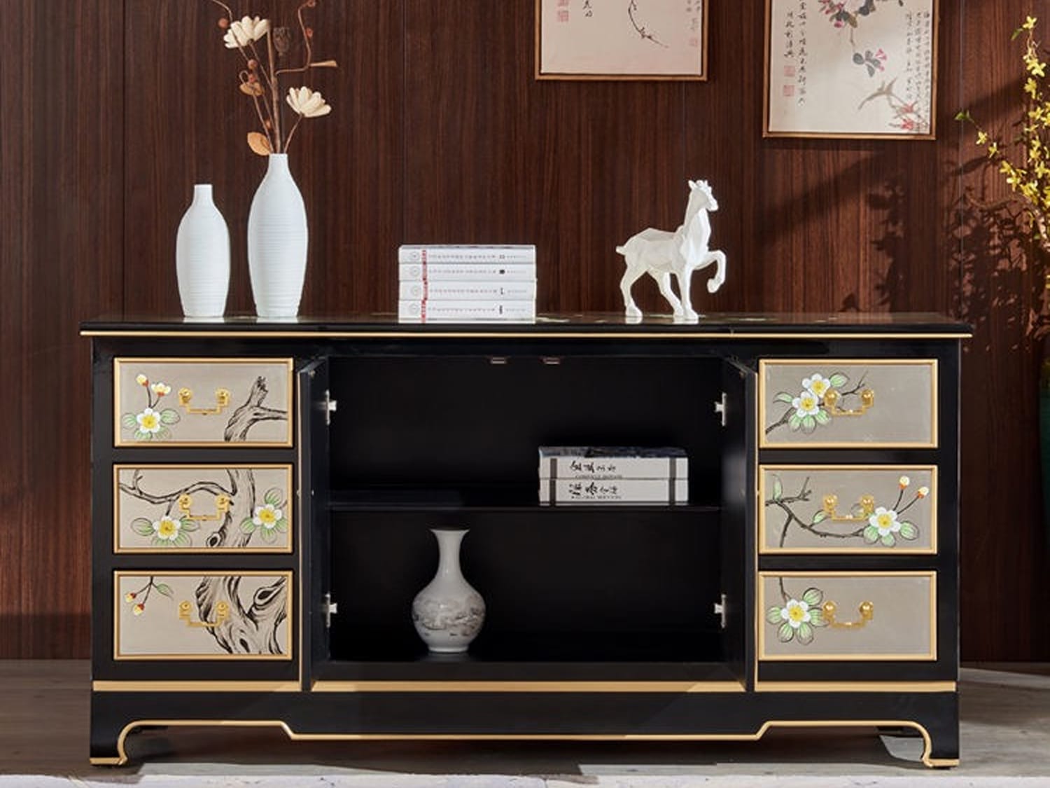 Bollon Classical Storage Cabinet/Buffet | Agape Furniture