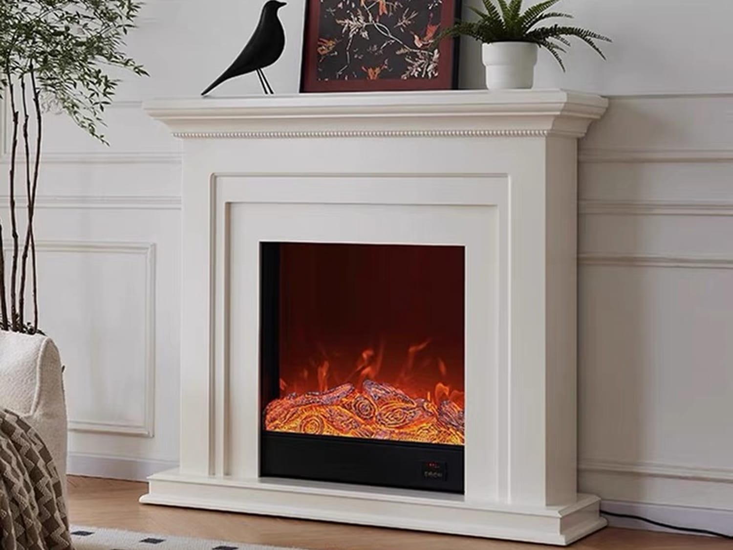 Sunbury Decorative/Electric Heater Fireplace with LED Optical ...