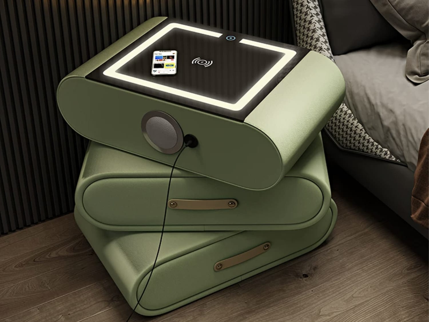 Juno Intelligent Design Rotatable With Bluetooth speaker Bedside Table ...