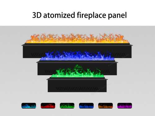 Bells Atomizing fireplace 3D simulation color-changing flame humidifier ...