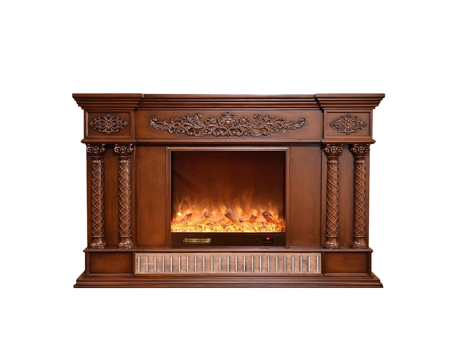Luray Decorative/Electric Heater Fireplace with LED Optical Artificial ...