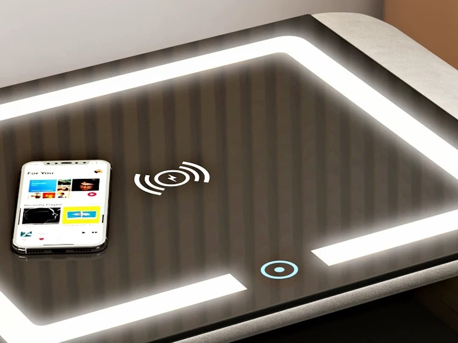 Juno Intelligent Design Rotatable With Bluetooth speaker Bedside Table ...