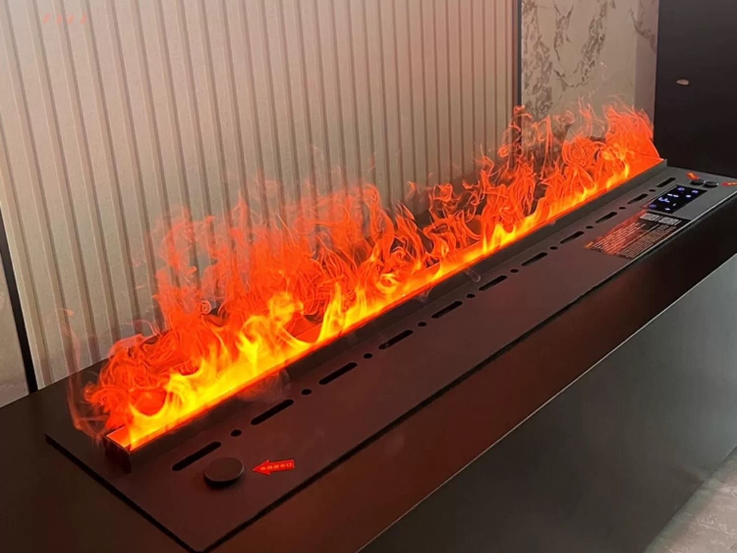 Bells Atomizing fireplace 3D simulation color-changing flame humidifier ...