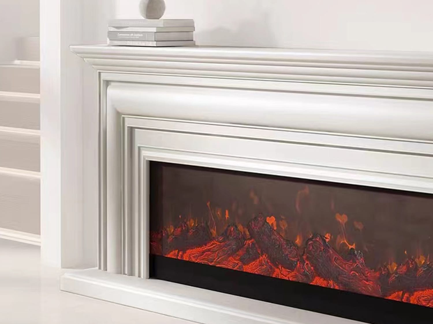 Saturnia Decorative/Electric Heater Fireplace with LED Optical ...