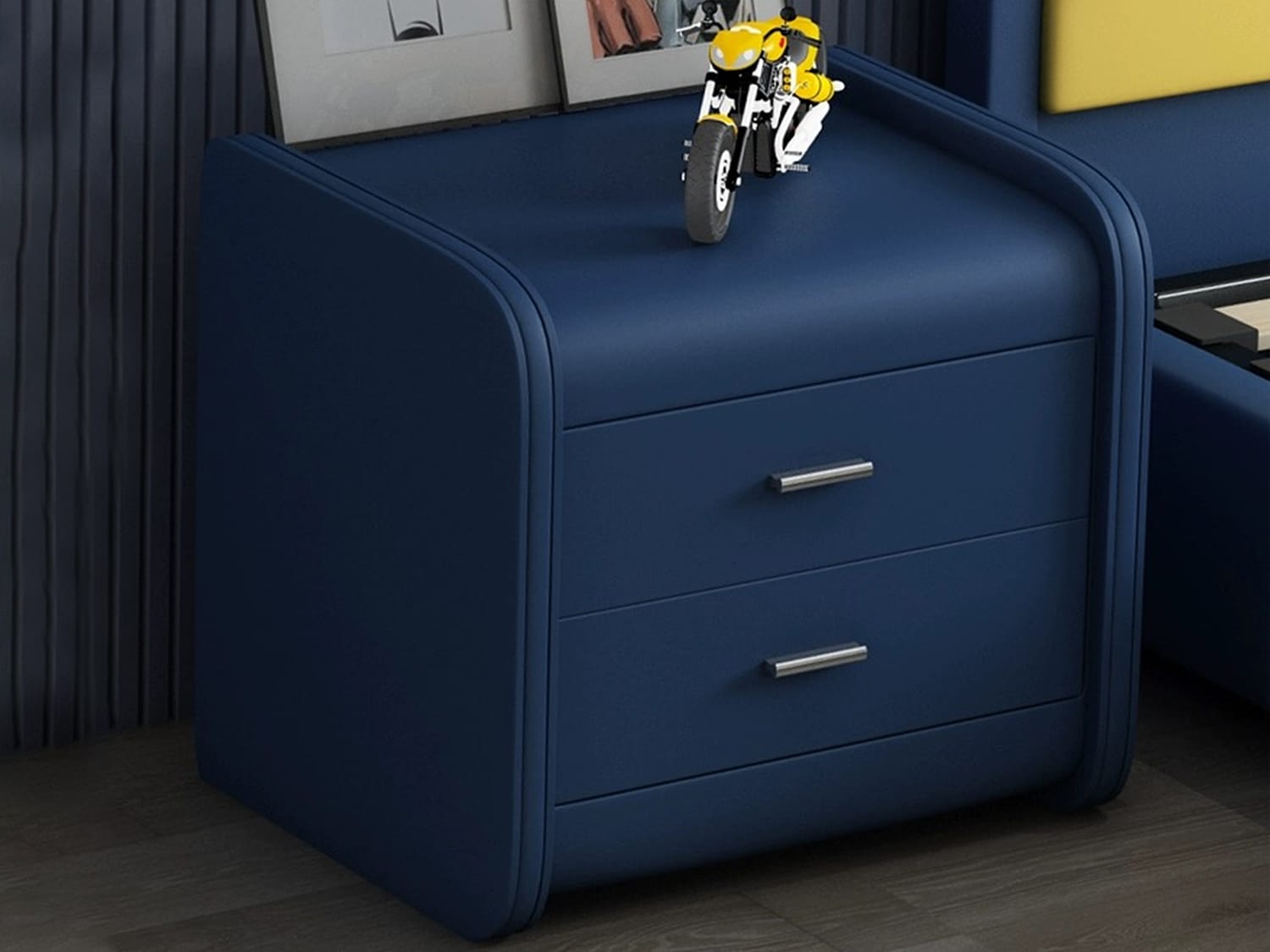 Winton Modern Bedside Table-Pink/Pearl white/Dark blue/Sky Blue | Agape ...