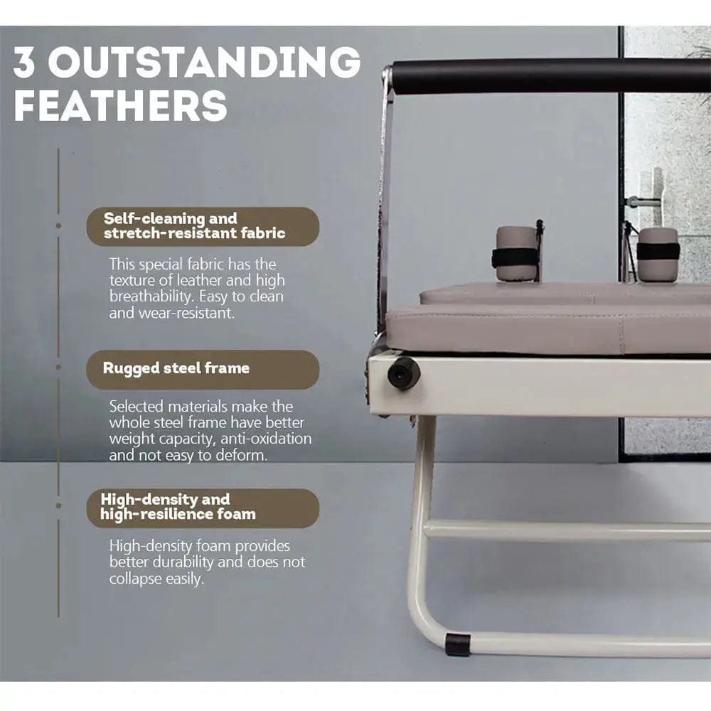 Longdale Fitness Multi-purpose foldable Steel Frame Pilates Reformer ...