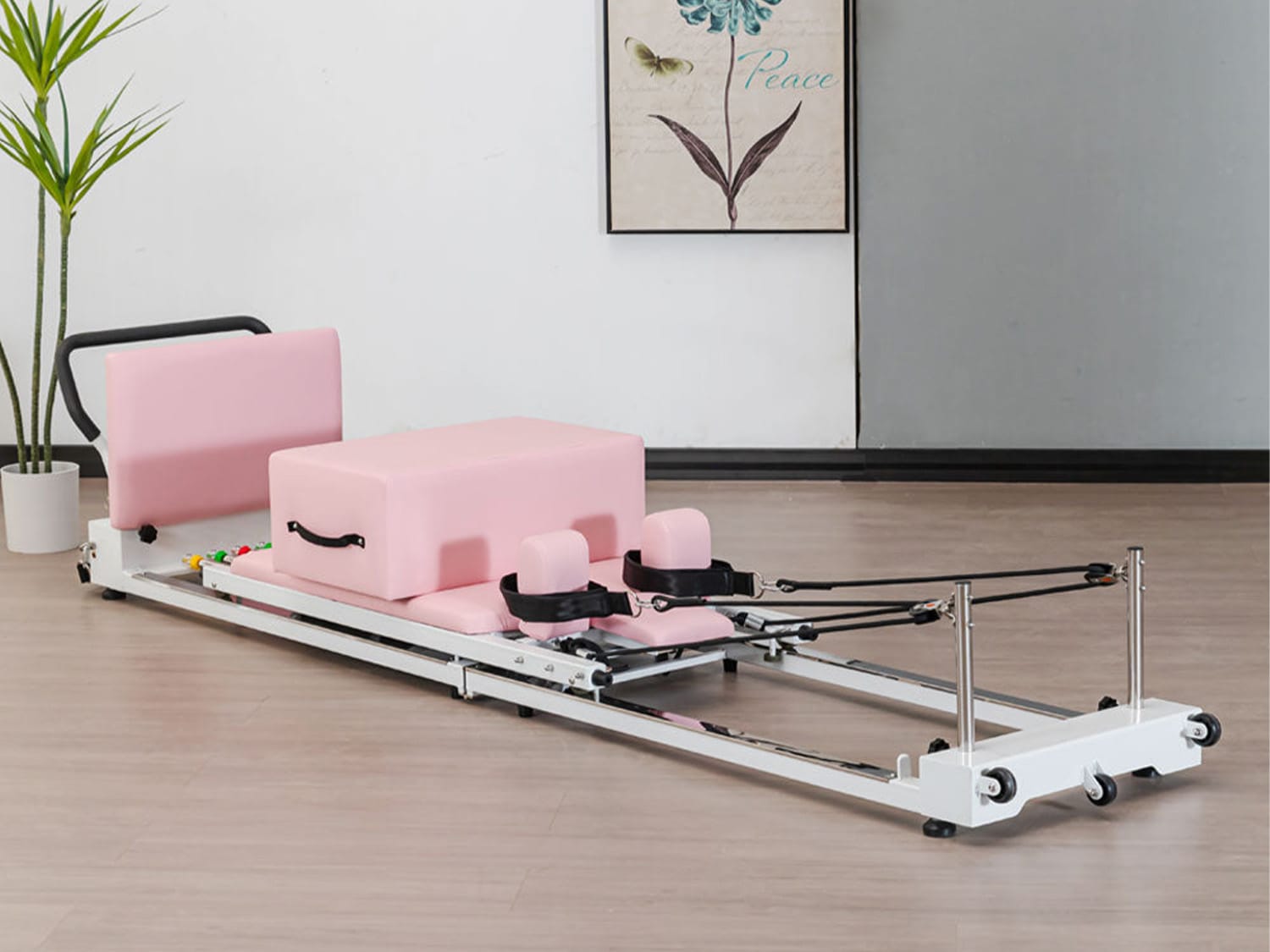 Oakley Fitness MN-014 Iron Frame Foldable Pilates Reformer – Pink ...