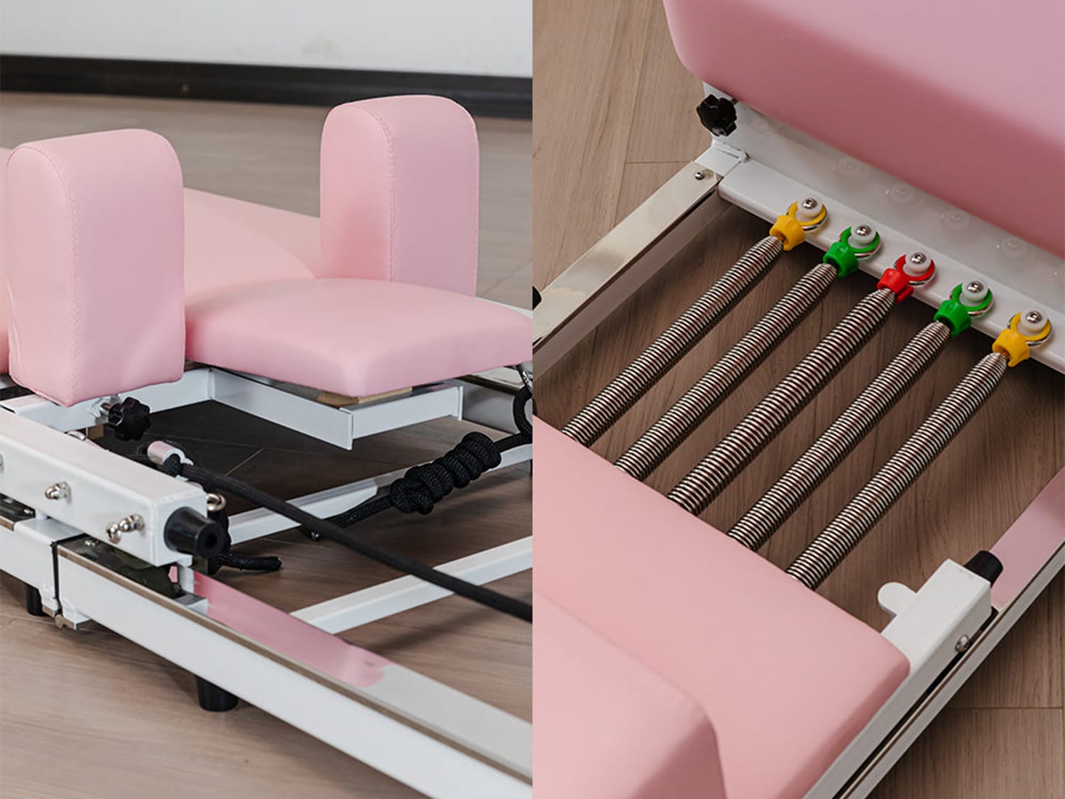 Oakley Fitness MN-014 Iron Frame Foldable Pilates Reformer – Pink ...