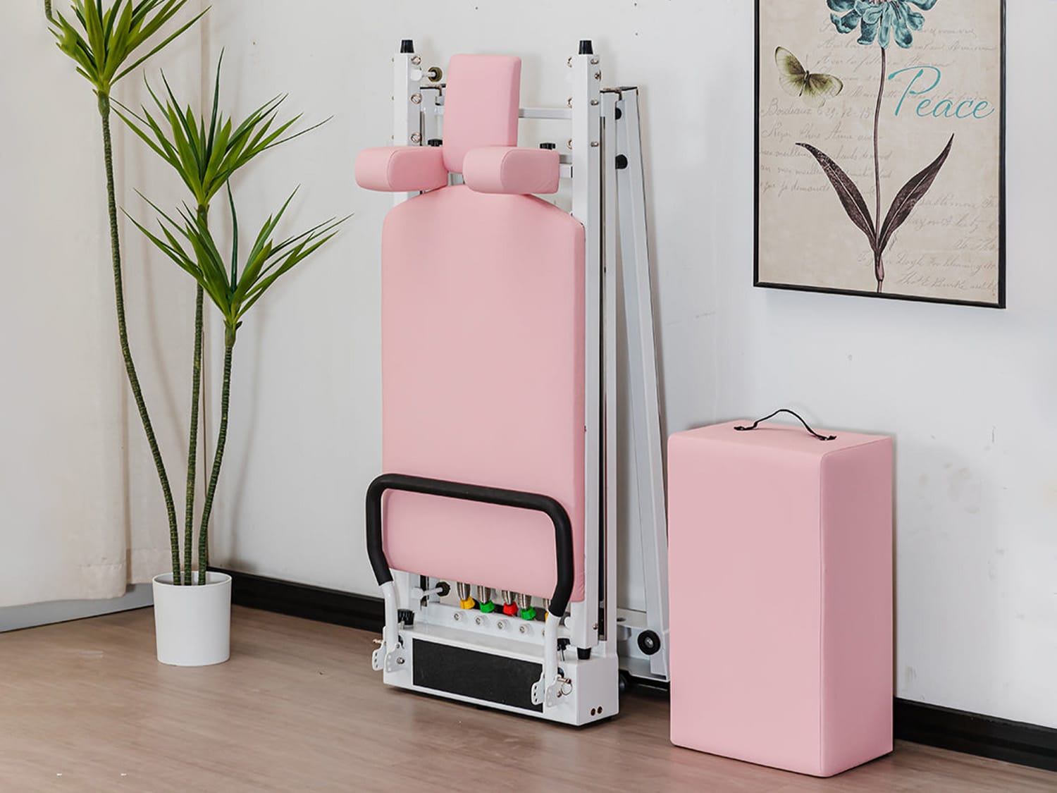 Oakley Fitness MN-014 Iron Frame Foldable Pilates Reformer – Pink ...