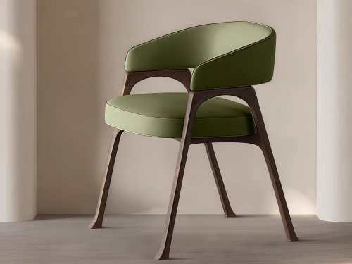 Melba Modern Leather Dining Chair-Beige/Grey/Brown | Agape Furniture