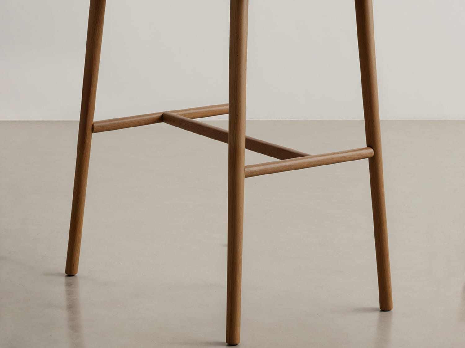 Troy Wooden Leather Bar Stool-Walnut/Black/Natural | Agape Furniture