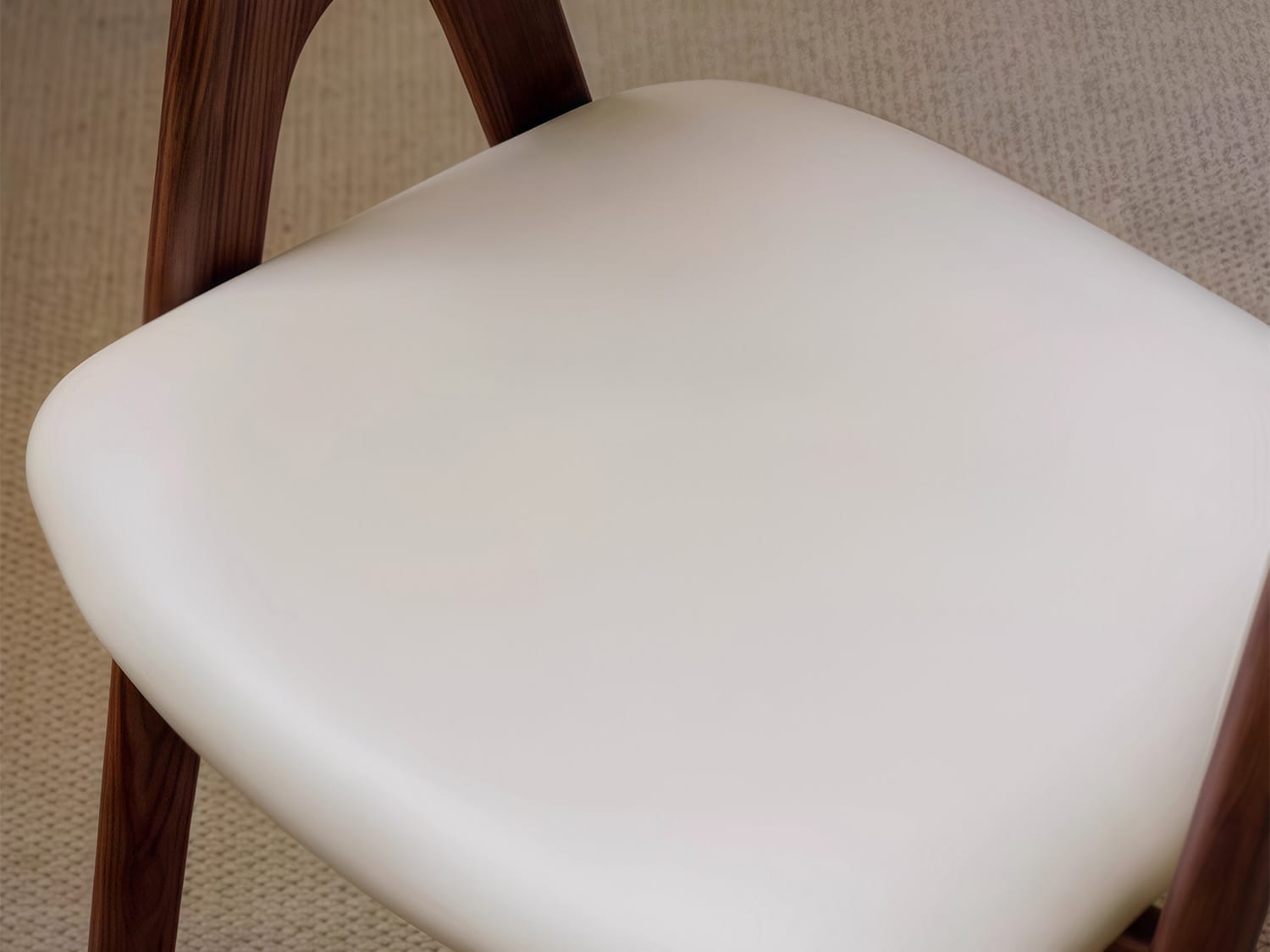 Melba Modern Leather Dining Chair-Beige/Grey/Brown | Agape Furniture