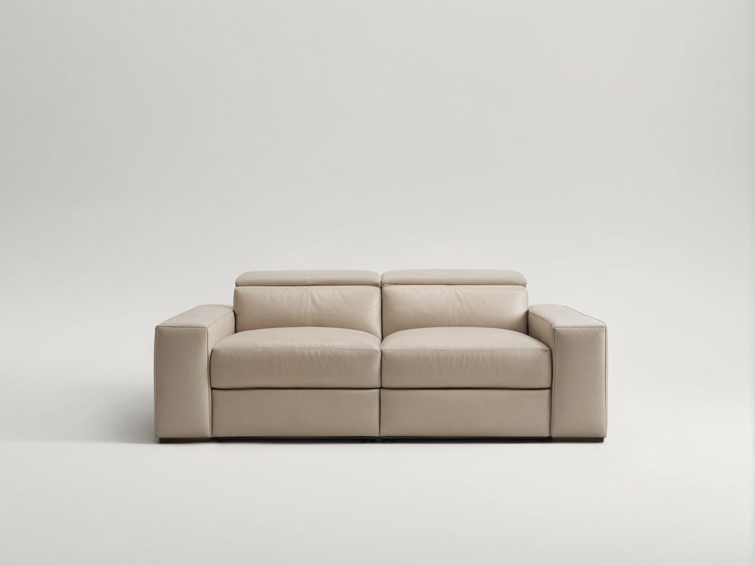 Piora Leather Modular Electric 2-Seater Recliners Lounge with USB ...