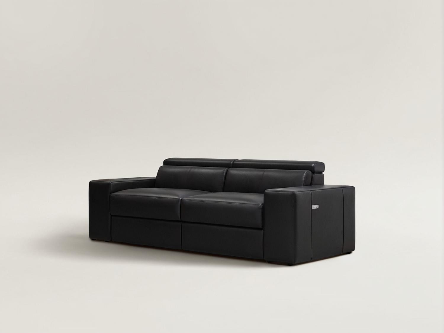 Piora Leather Modular Electric 2-Seater Recliners Lounge with USB ...