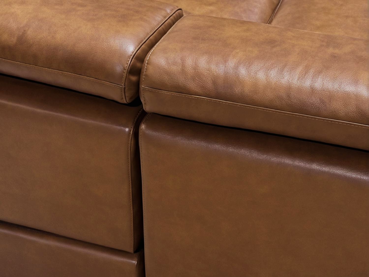 Piora Leather Modular Electric 2-Seater Recliners Lounge with USB ...