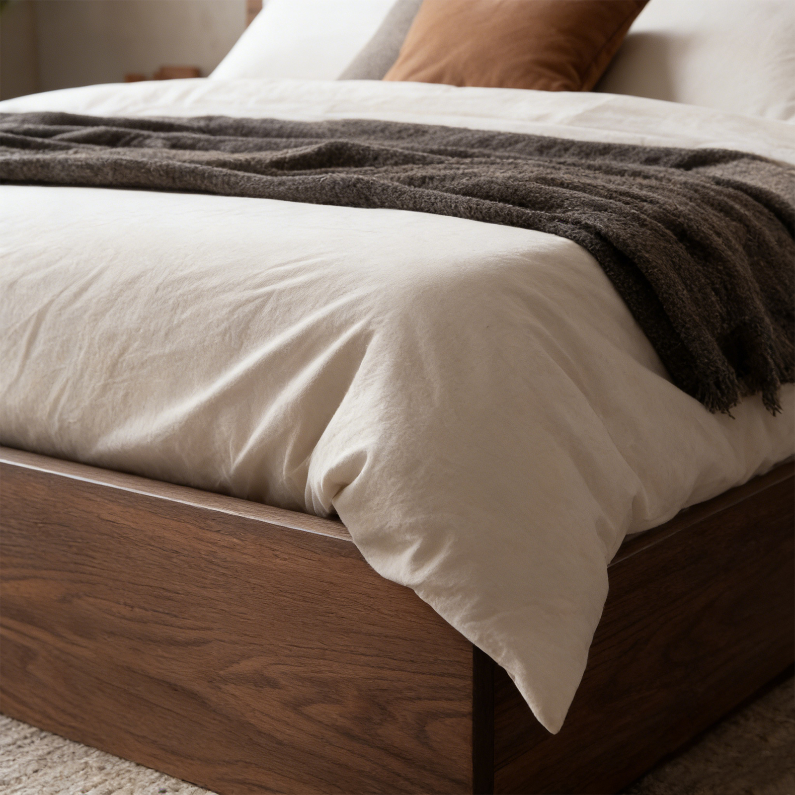 Brawley Wooden Multi Functional Gas Lift Bed With Storage-Walnut-Queen ...